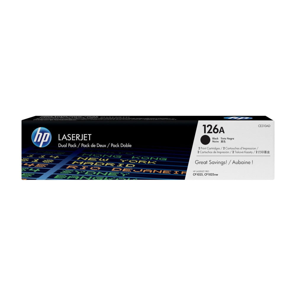 Pack de cartouches de toner d'origine HP 126A noir - CE310AD